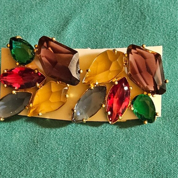 kate spade | Jewelry | Kate Spade Flying Multi Crystal Cluster Stud Earrings Boho | Poshmark